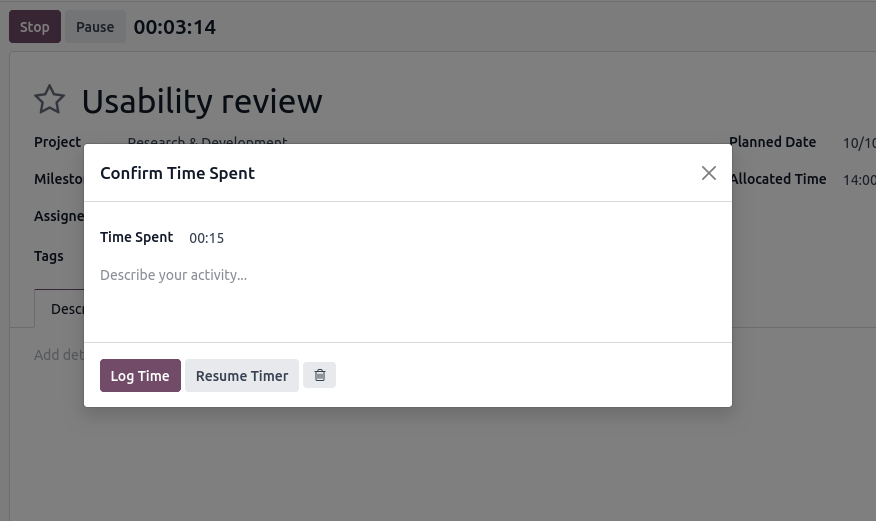 How Odoo Time-Tracking Manages Multiple Active Timers | Odoo Mastery